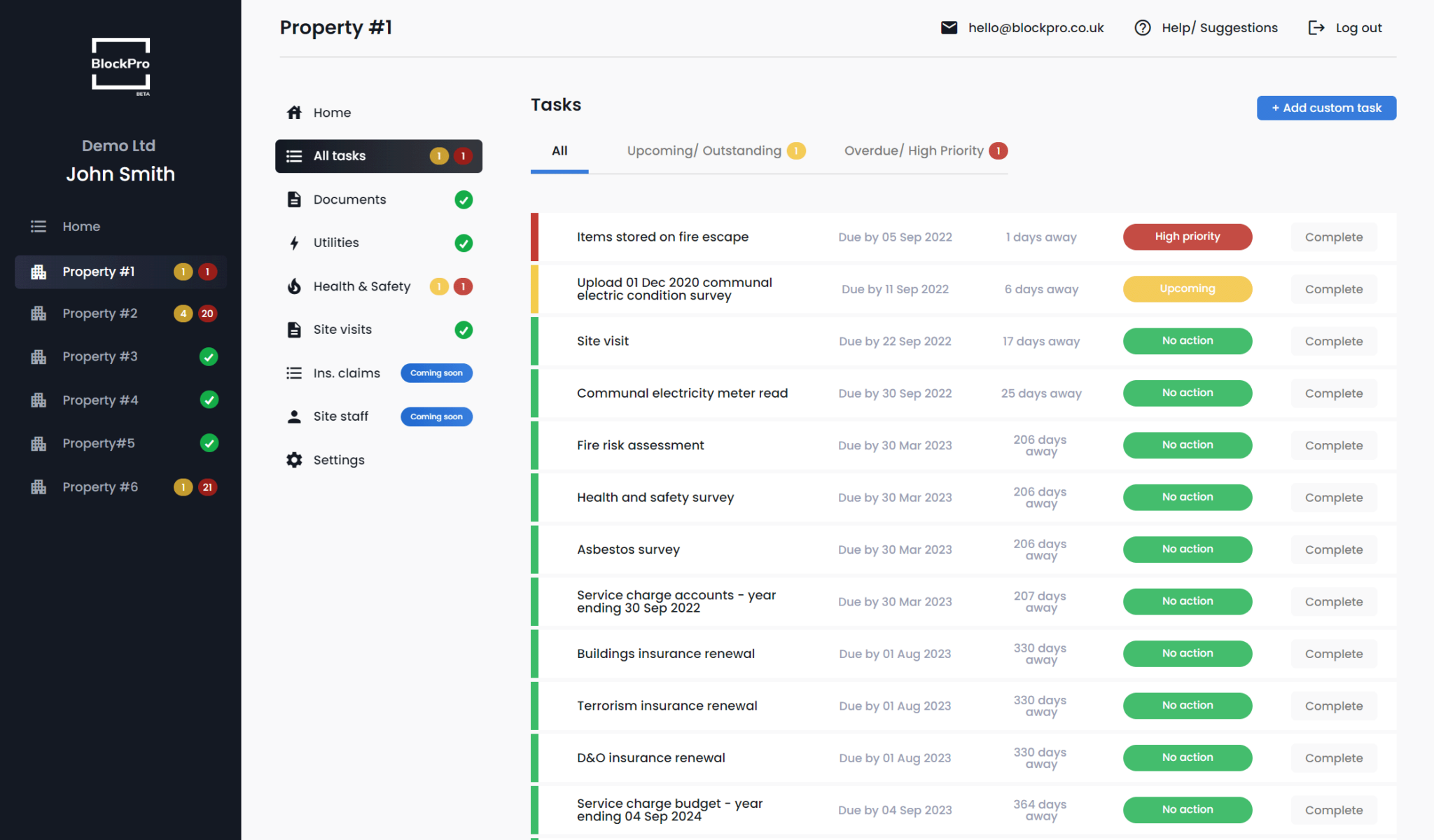 Mandatory Occurrence Reporting System Blockpro